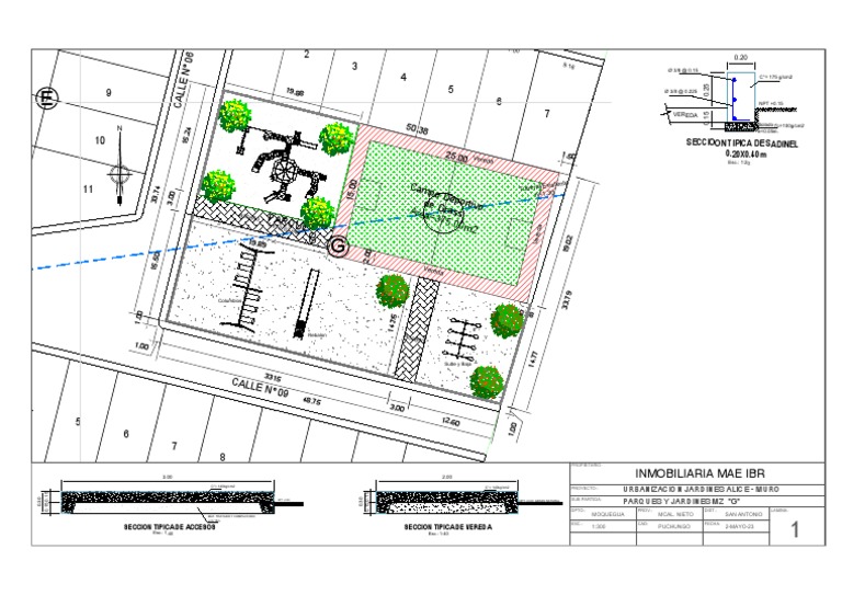CROQUIS DE AREAS VERDES MZ G | PDF