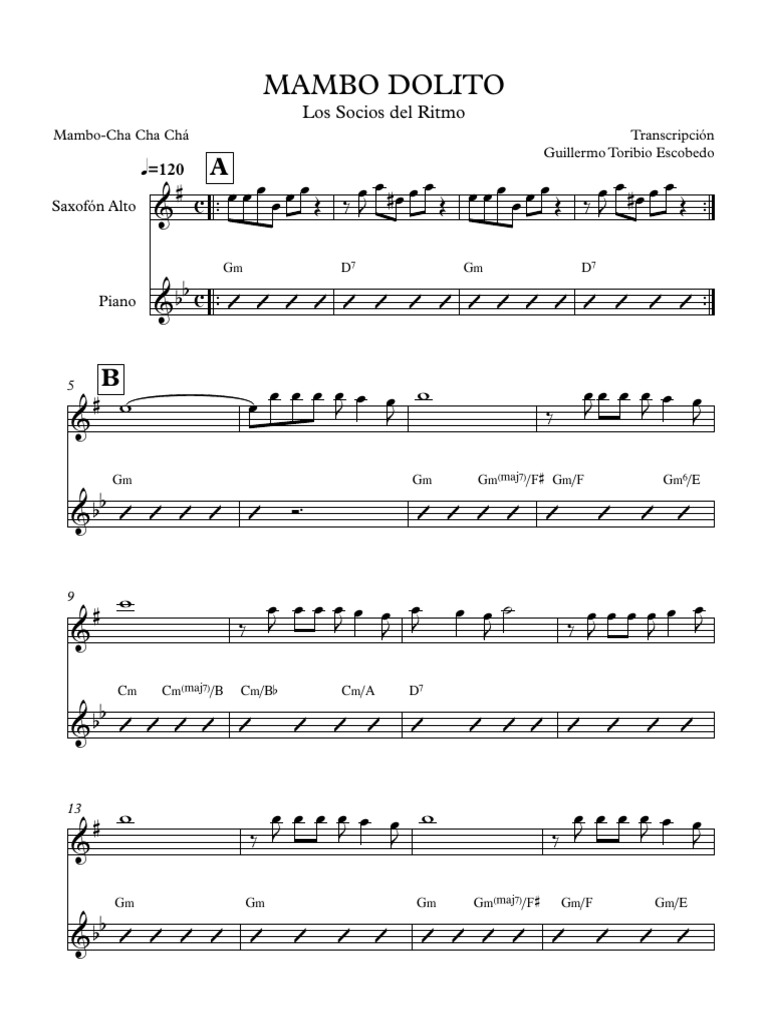 MAMBO DOLITO - Partitura Completa | PDF