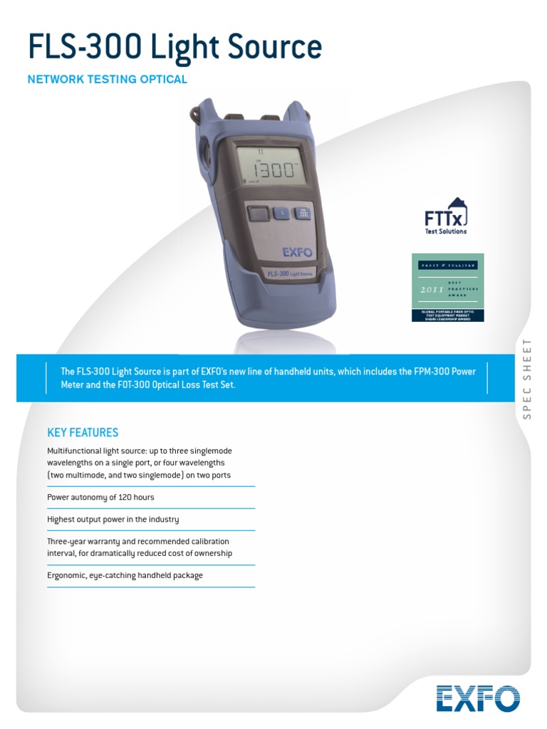 Exfo Fls 300 | PDF | Computer Engineering | Information And ...