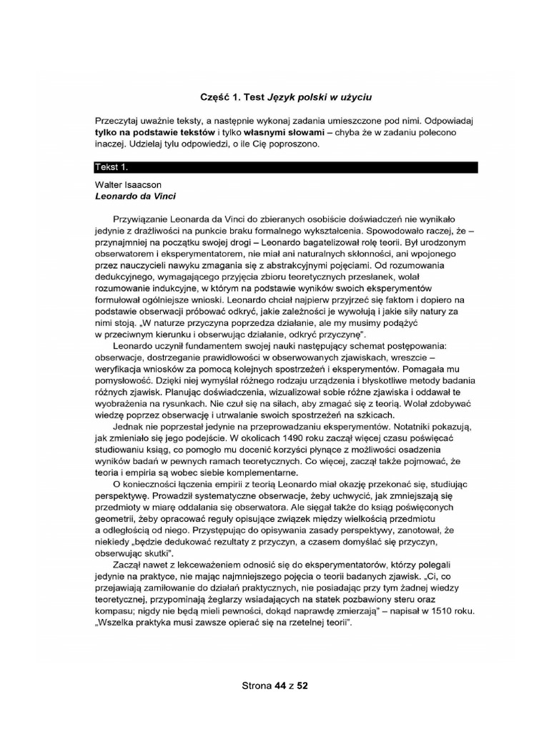 Notatka syntetyzująca | PDF