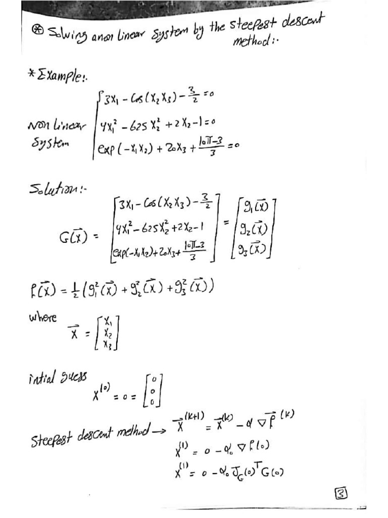 Steepest Descent Method Pdf