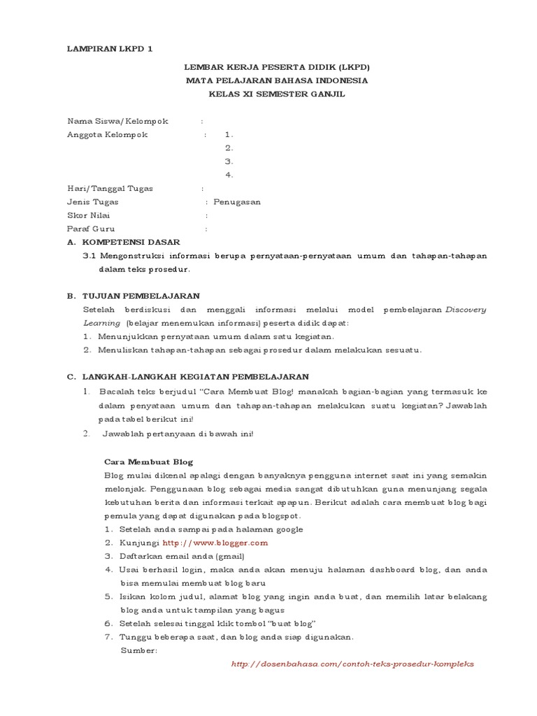 Lampiran LKPD 1 | PDF | Komputer