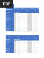 2024 Staff Leave Planner Template | PDF
