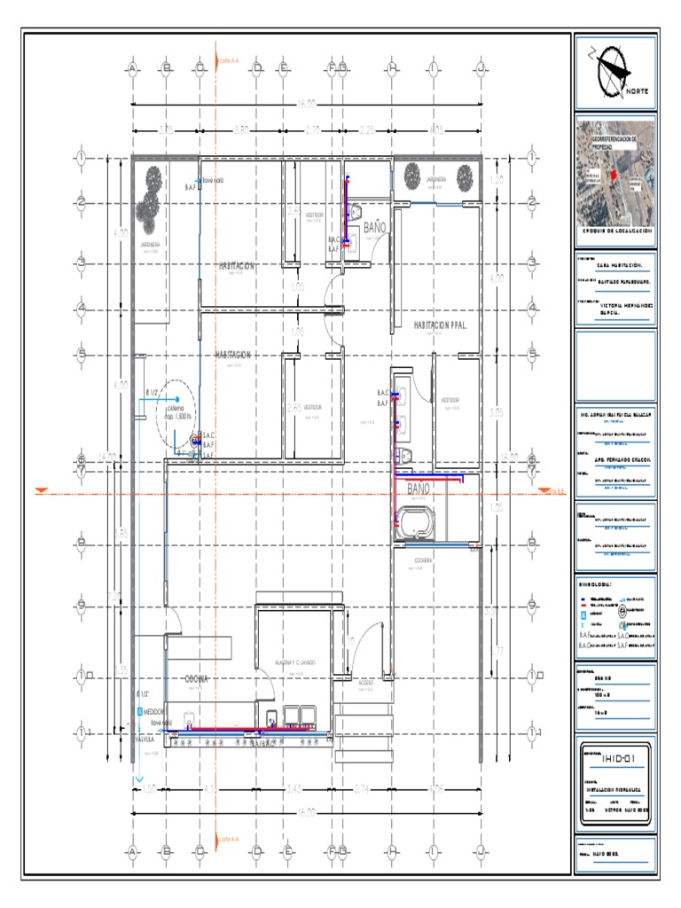 Ihid-01 Instalacion Hidraulica P.B | PDF