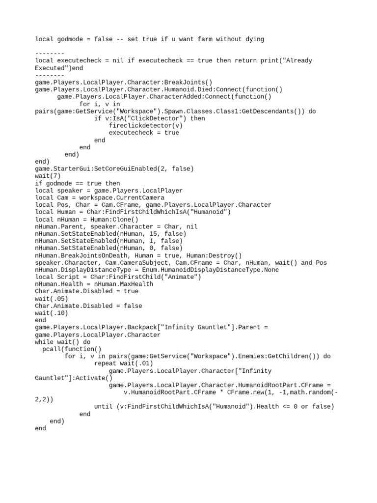 Thanose Simulator Script | PDF