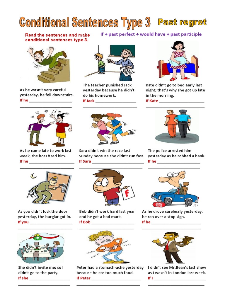 Conditional Sentences Type 3 62818 | PDF