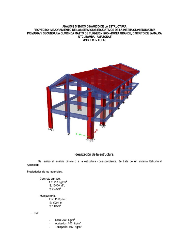 Memoria de Calculo Estructuras Modulo I - Dunia | PDF | Materiales de construcción | Ingeniería ...