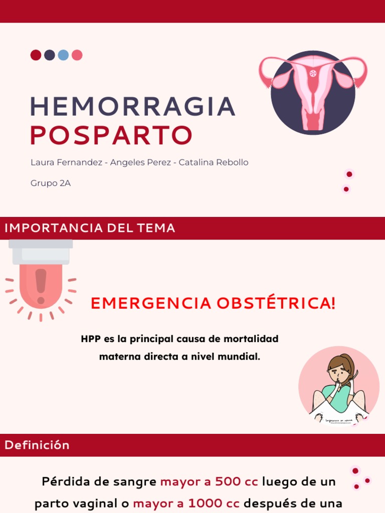 Hemorragia: Posparto | PDF | Ciencias de la Salud | Medicina