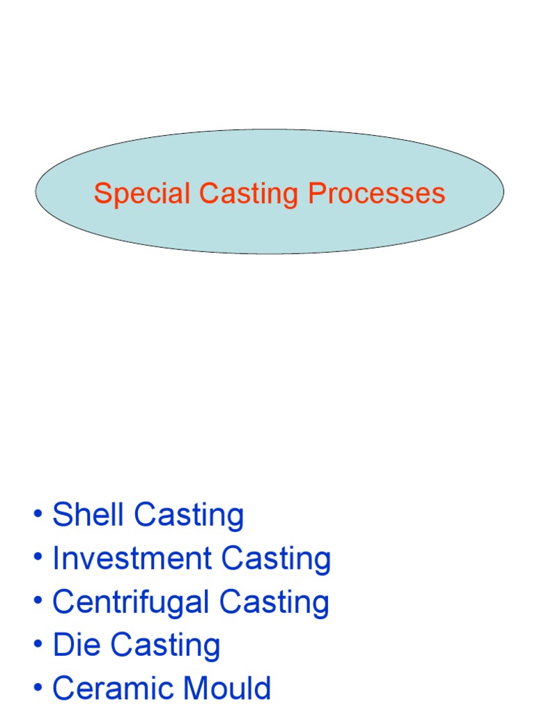 Special Casting | PDF | Casting (Metalworking) | Plastic