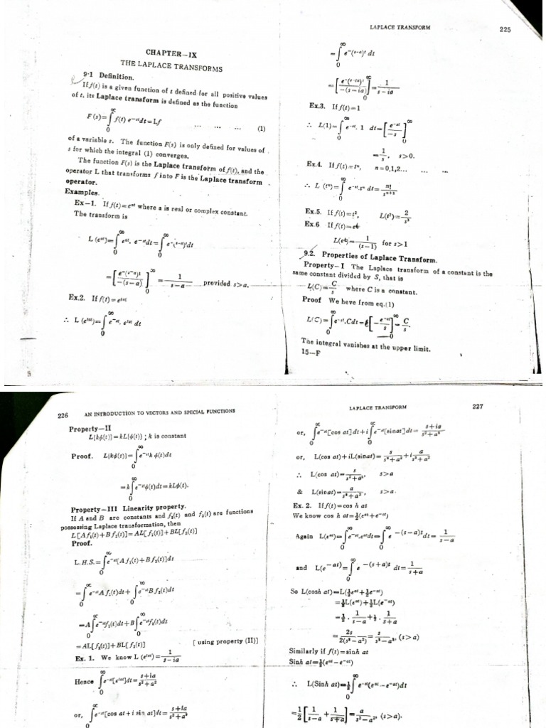Laplace Transformation | PDF