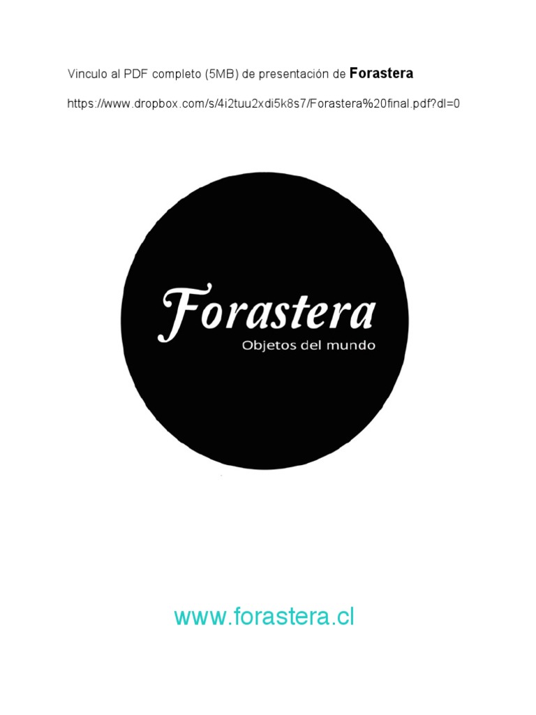 Vinculo Al PDF Completo Forastera | PDF