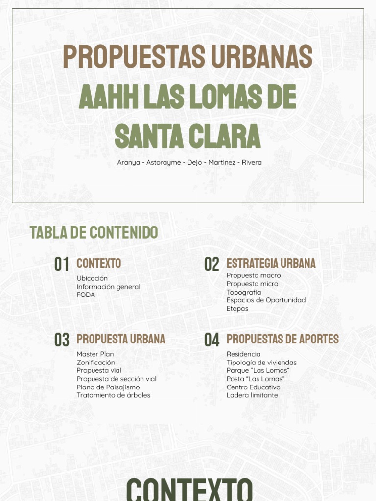 A.H. Las Lomas de Santa Clara - Final | PDF | Peatonal