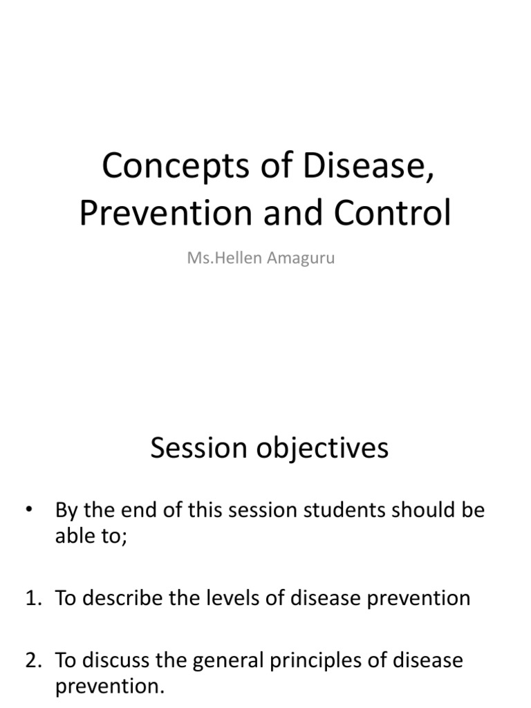 Levels Od Disease Prevention and Control | PDF | Preventive Healthcare ...