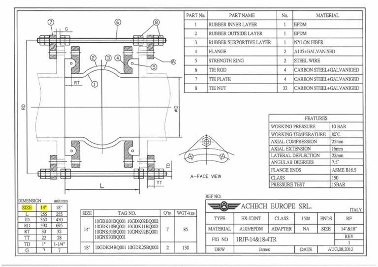 Rubber Expansion Joints | PDF | Mechanical Engineering | Physical Sciences