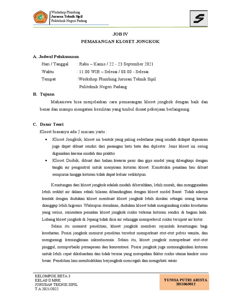 Job Iv Yunisaa | PDF