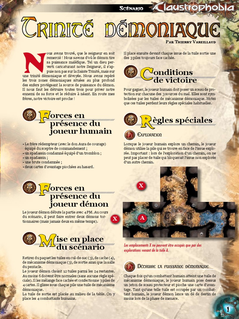 Scénario de jeu : Détruire le mal démoniaque | PDF | Démons