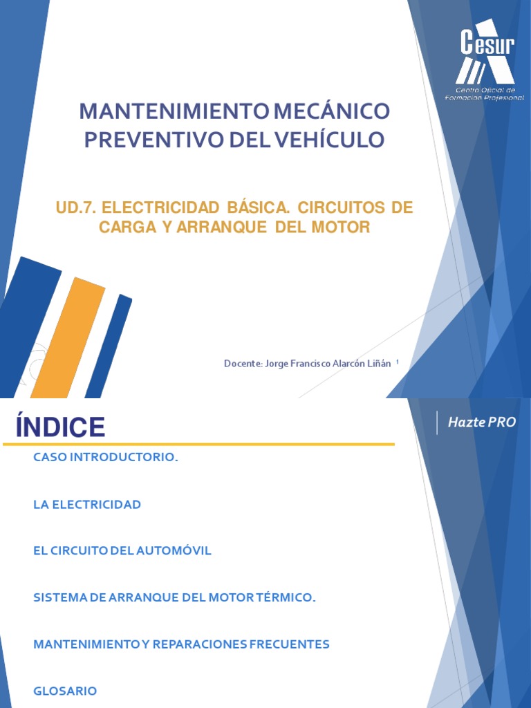 Ud7 MMPV 2023-1 | PDF | Corriente eléctrica | Electricidad