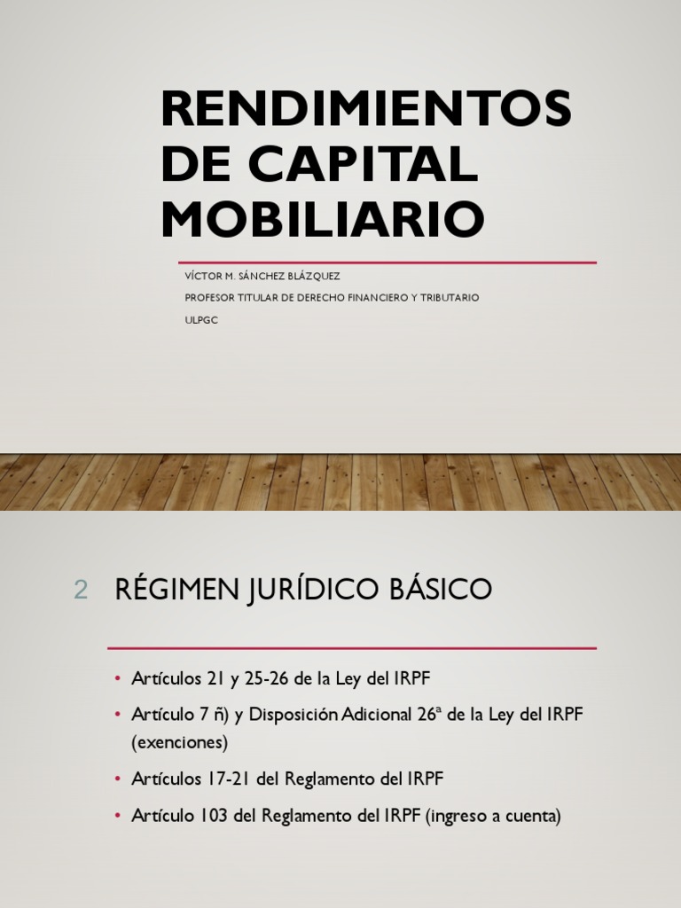 Esquemas IRPF 2022 3. Rendimientos de Capital Mobiliario | PDF | Bancos | Compartir (Finanzas)