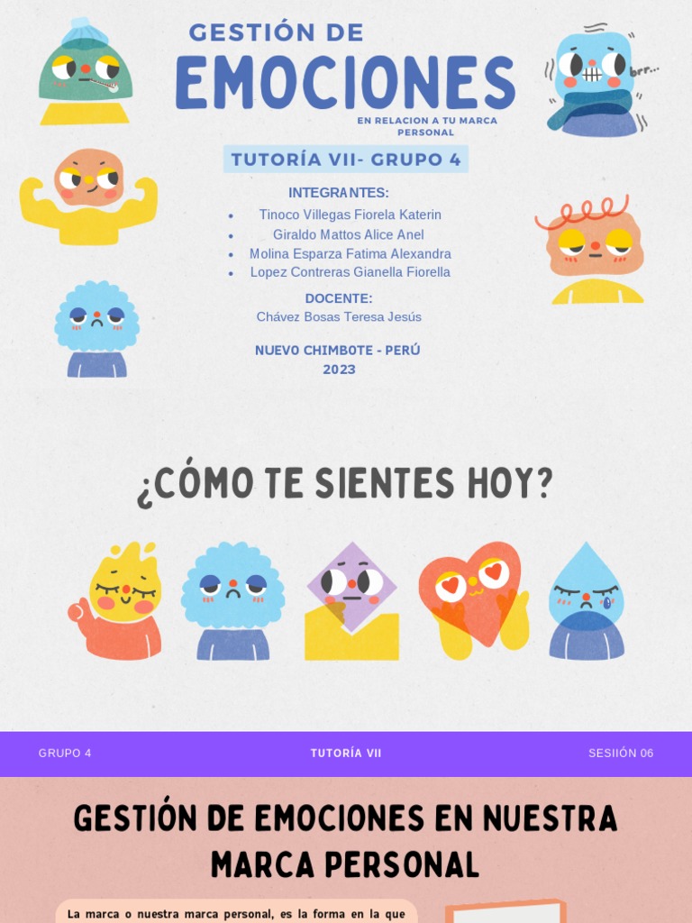 Grupo 04 - Gestión de Emociones | PDF | Ira | Las emociones