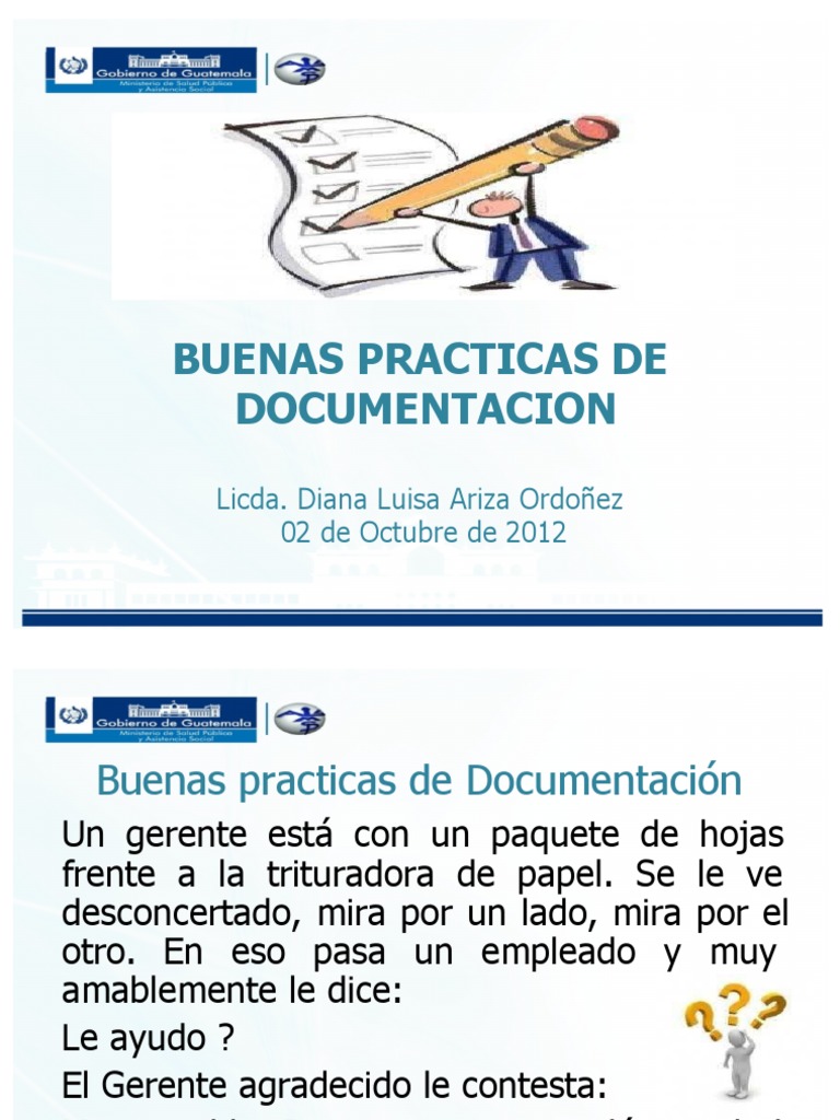 Buenas Prácticas de Documentación MSPAS - 2 | PDF