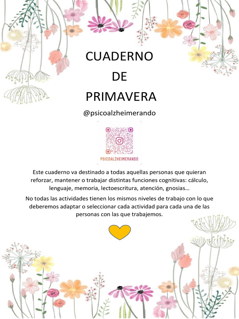 Cuaderno de Primavera (15ej) | PDF