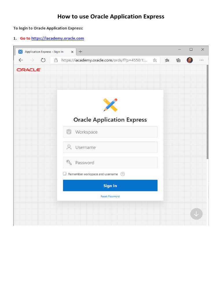 Oracle Application Express Pdf