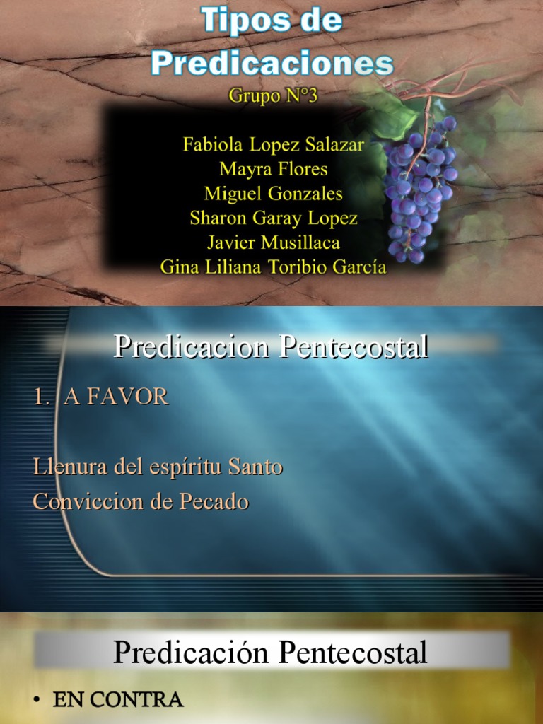 Tipos de Predicaciones | PDF