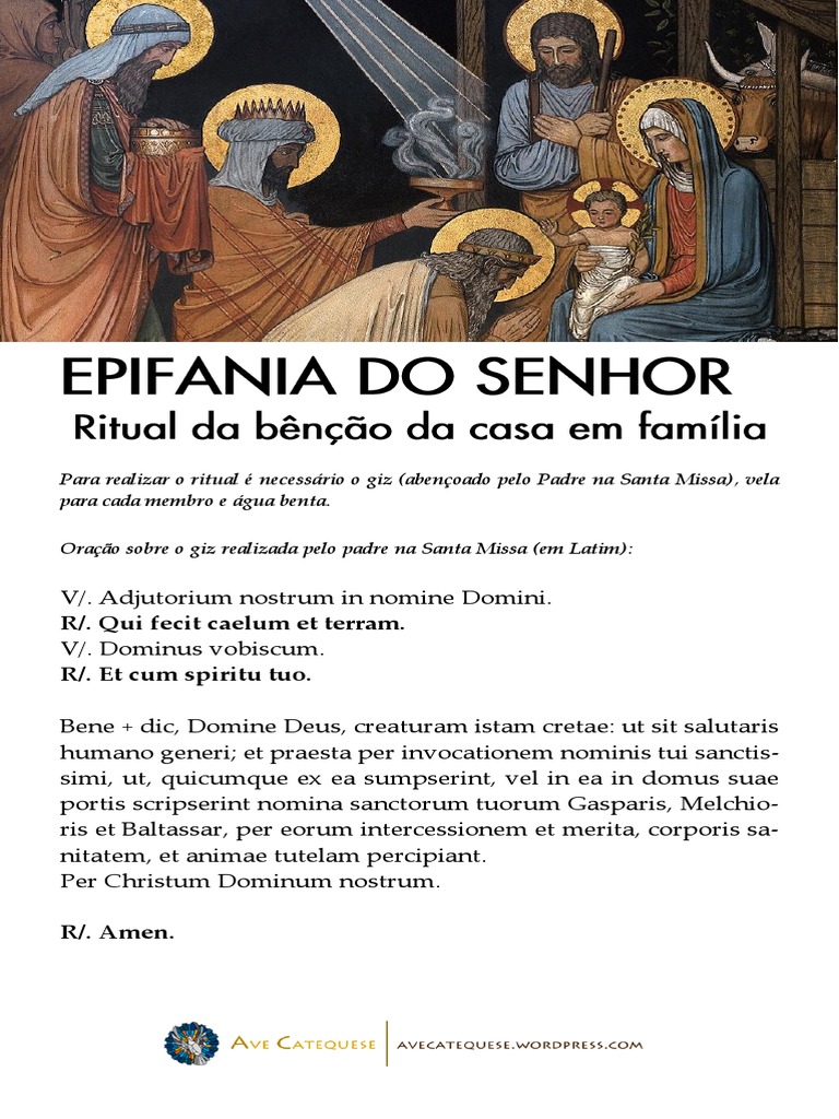 Ritual Da Bencao Da Casa Epifania Do Senhor Ave Catequese Pdf Magos