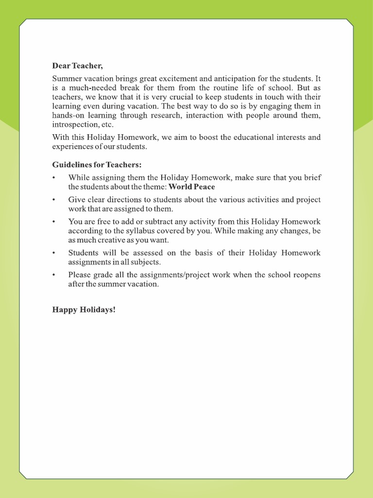 Class 10 Holiday Homework 2020 | PDF
