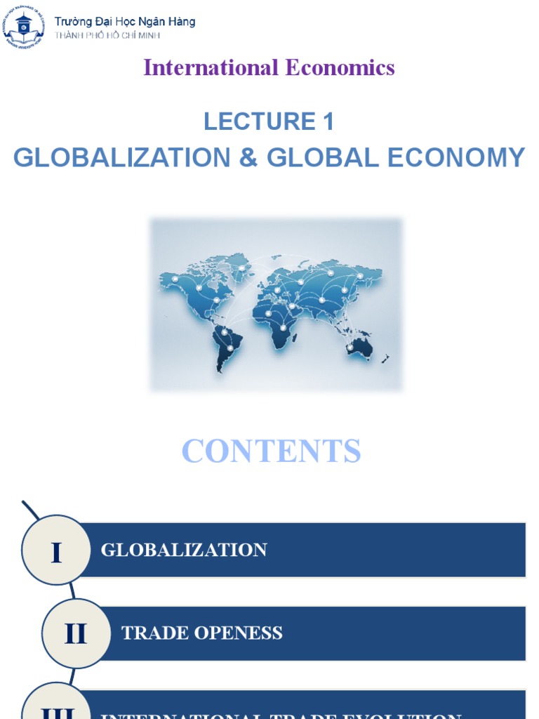 Lecture 1 - Global Economy and Globalization | PDF | Globalization | Economies