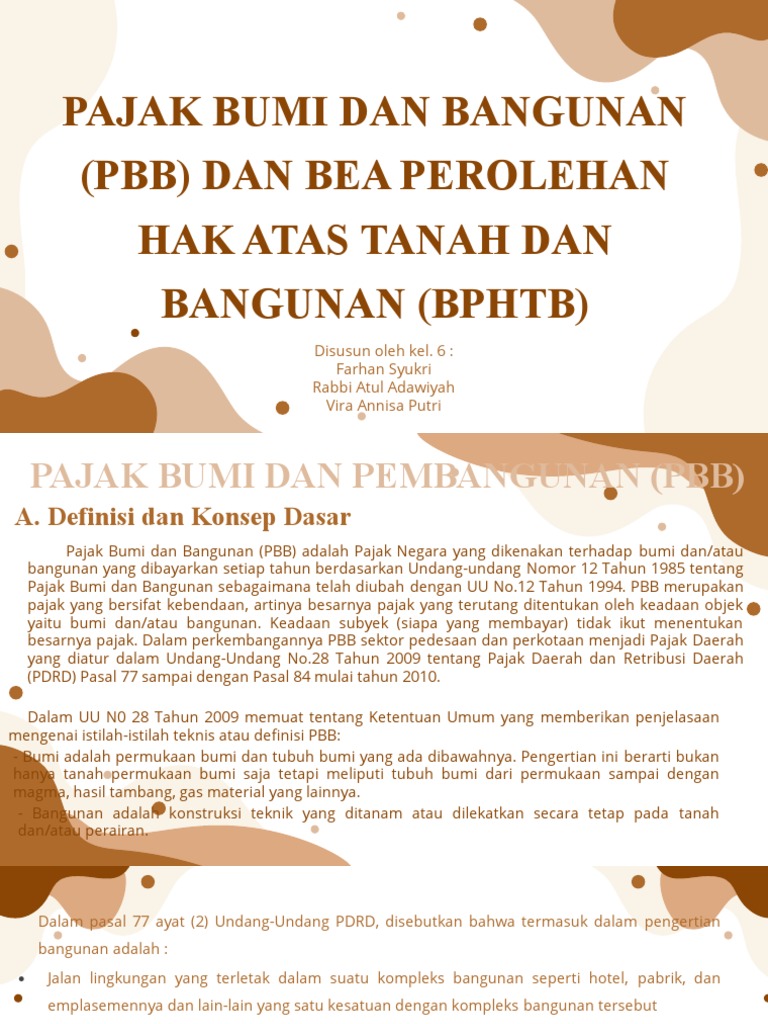 PBB Dan BPHTB | PDF