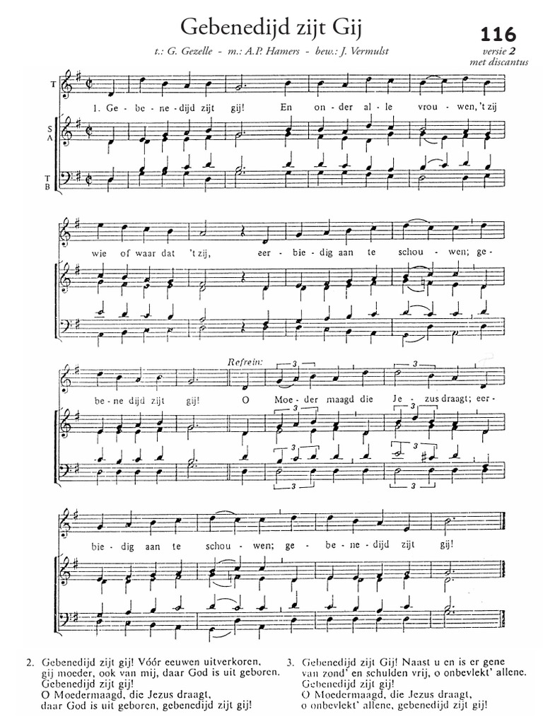 116 Gebenedijd zijt gij | PDF