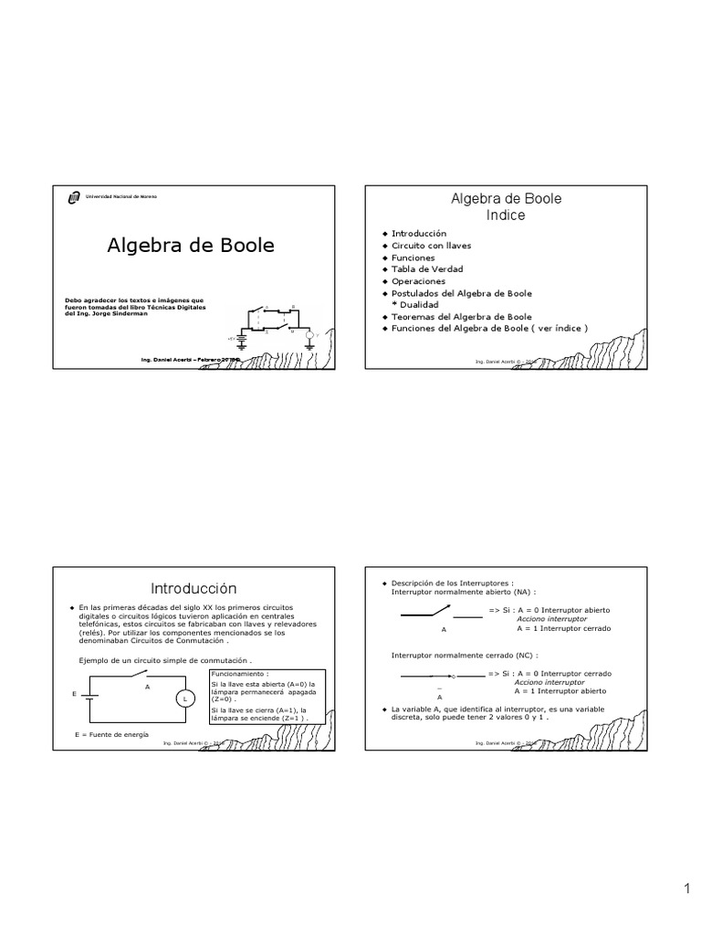 03 - Algebra de Boole | PDF | Matemática Elemental | Álgebra abstracta