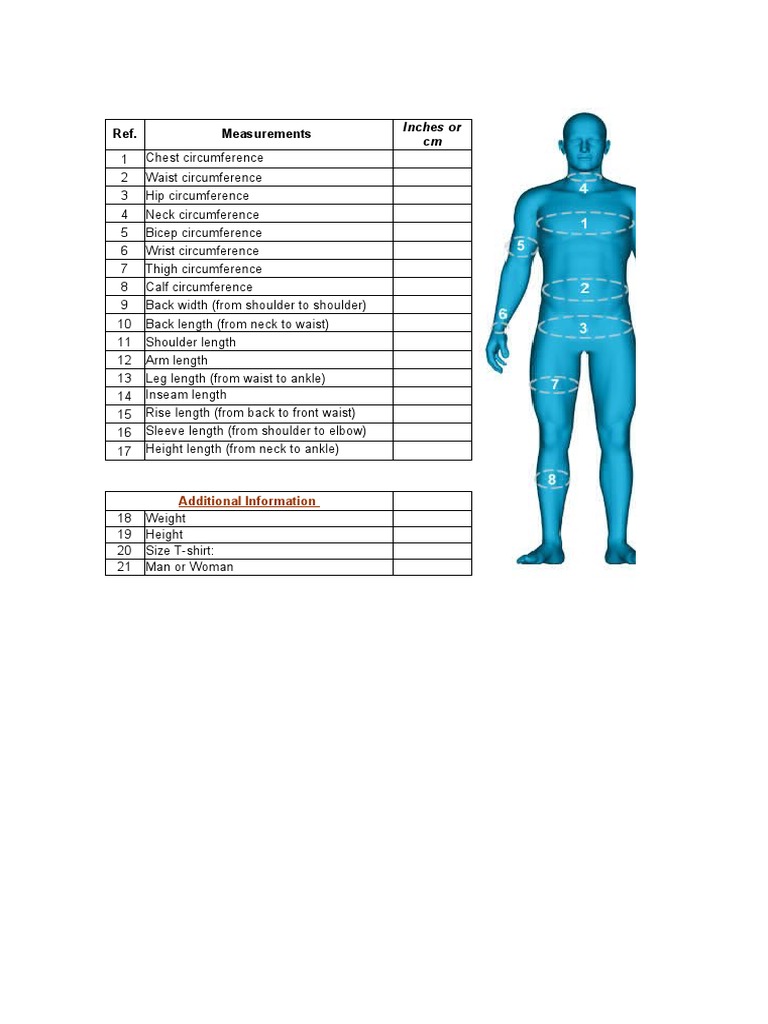 Shoulder Measurement Guidelines | PDF | Wellness