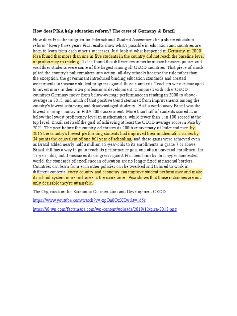 Pisa Test | PDF | Programme For International Student Assessment