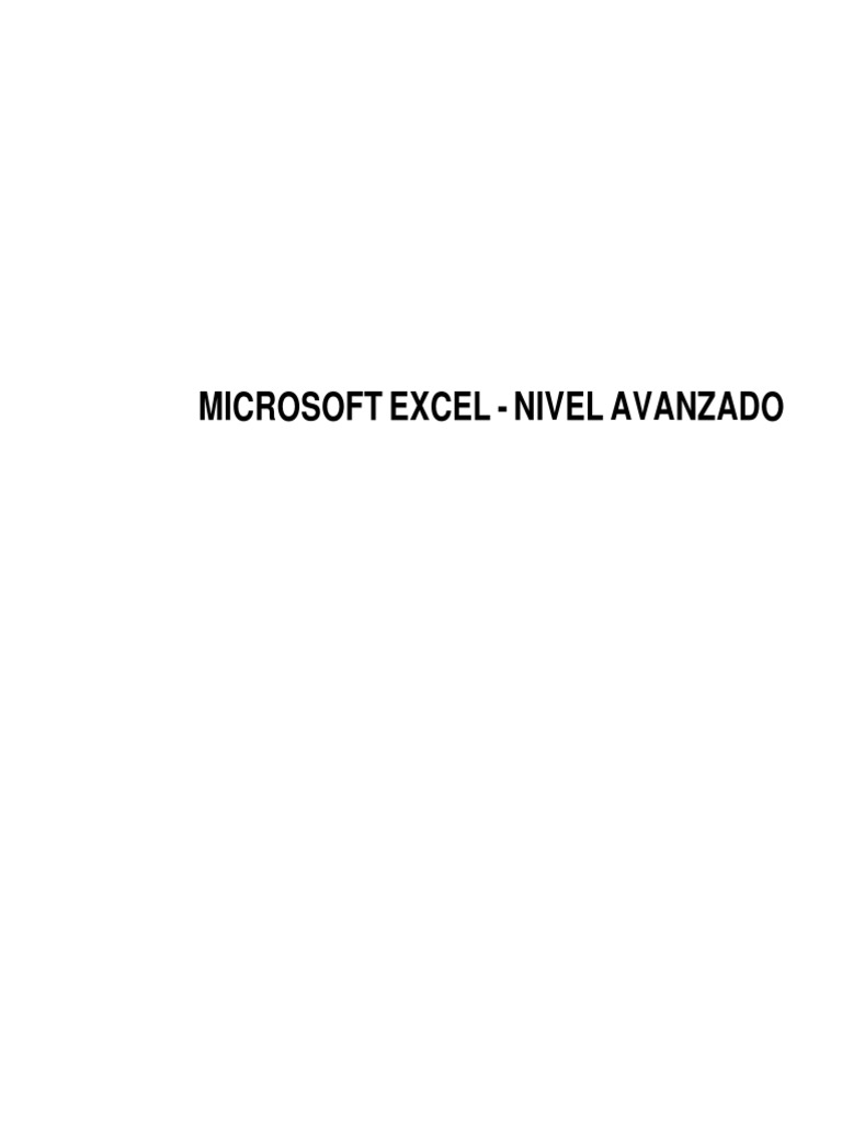 Excel Avanzado: Funciones y Herramientas | PDF | Microsoft Excel | Desviación Estándar