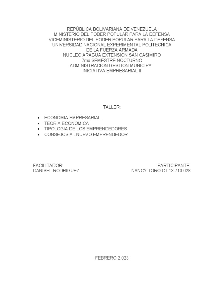 Economia Empresarial | PDF | Iniciativa empresarial | Negocios económicos