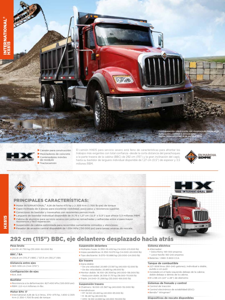 Camion HX Internacional | PDF | Camión | Eje