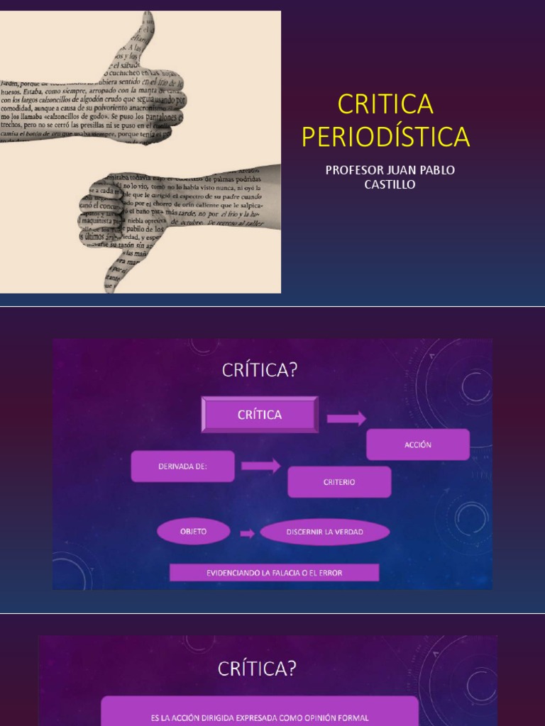 CRITICA PERIODISTICA | PDF | Usabilidad | Periodismo