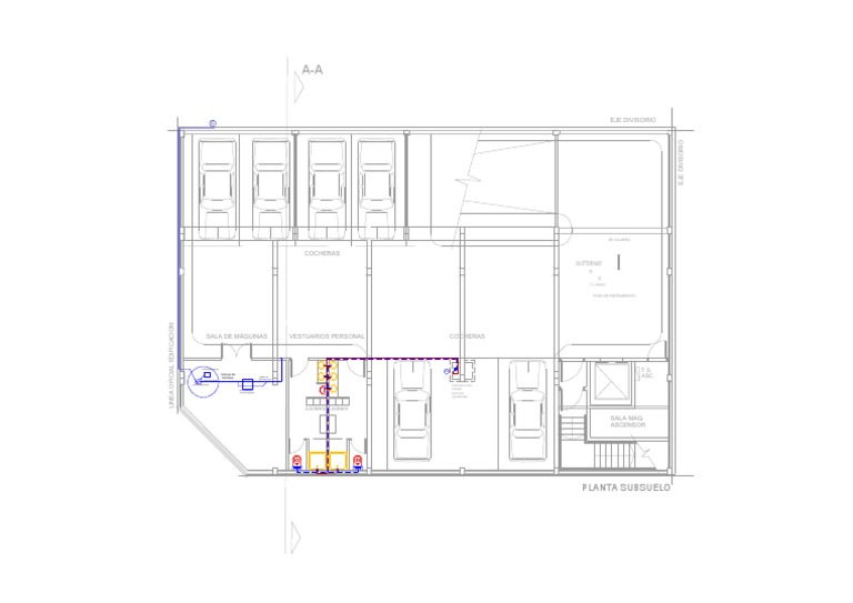 Plano de subsuelo y sala de máquinas | PDF