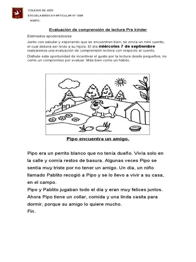 Pipo Encuentra un Amigo: Mini Cuento | PDF | Novela negra, policíaca y ...