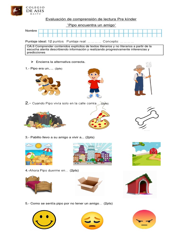 Pipo Encuentra Un Amigo. Prueba Color | PDF