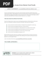 Essential Scenes for Romance Novels | PDF | Romance Novels | Romance (Love)