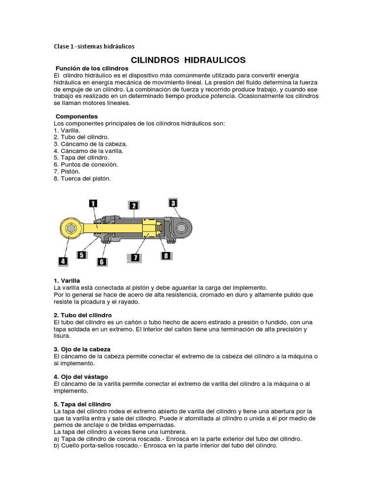 Clase 1 | PDF | Pistón | Cilindro (motor)
