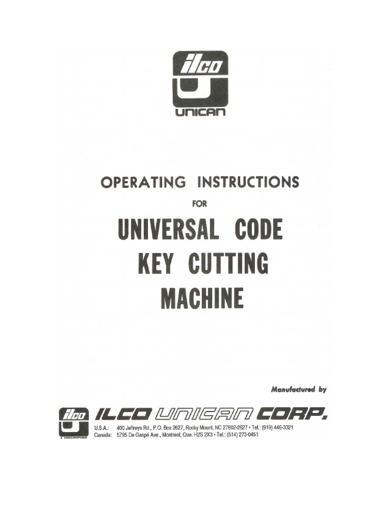 ILCO 2178 Manual | PDF