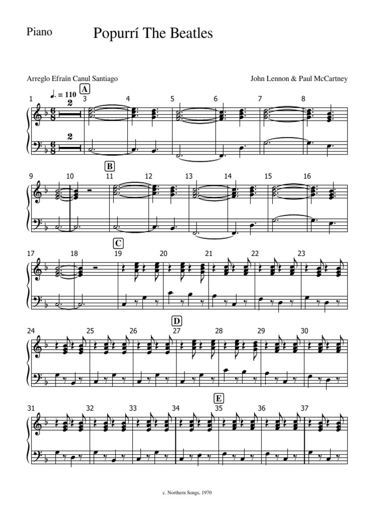 SUBMARINO AMARILLO 2-Piano | PDF