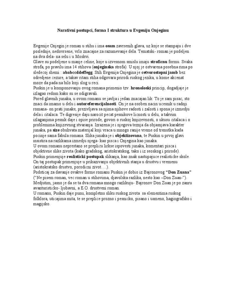 Evgenije Onjegin | PDF