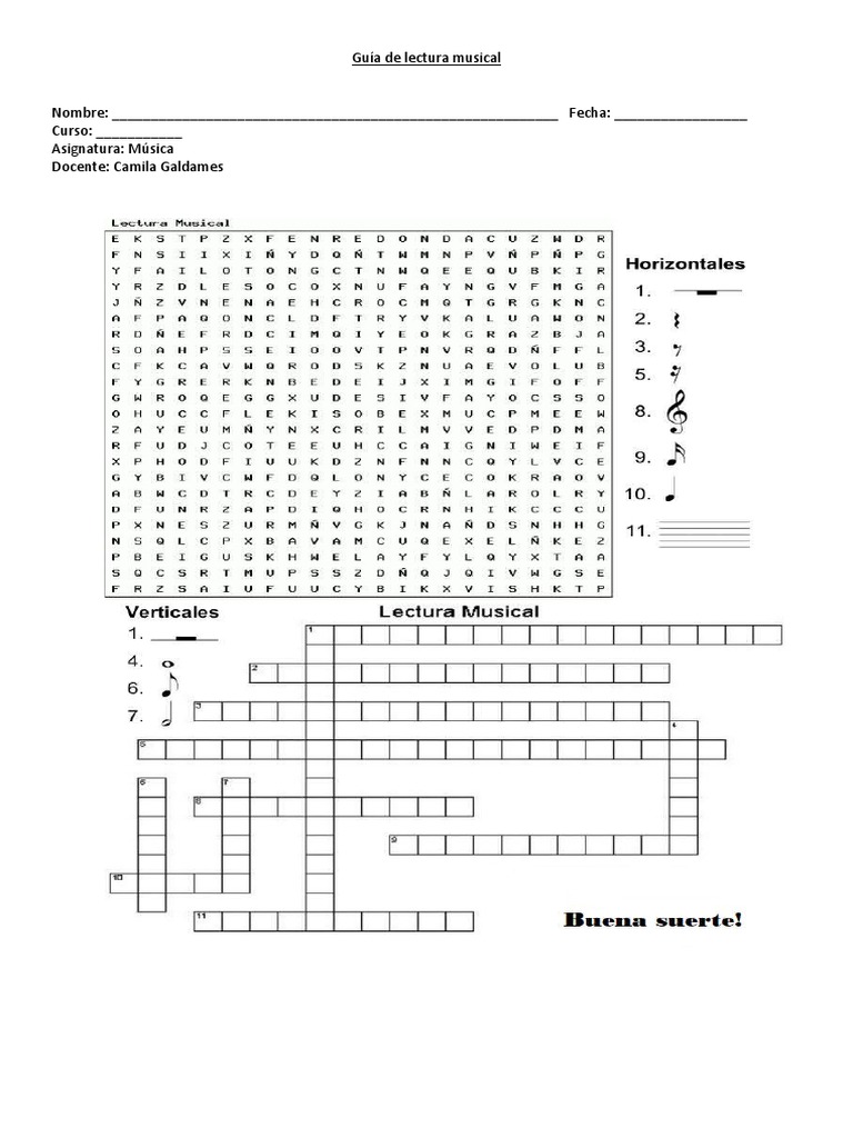 1 Guía de Lectura Musical | PDF