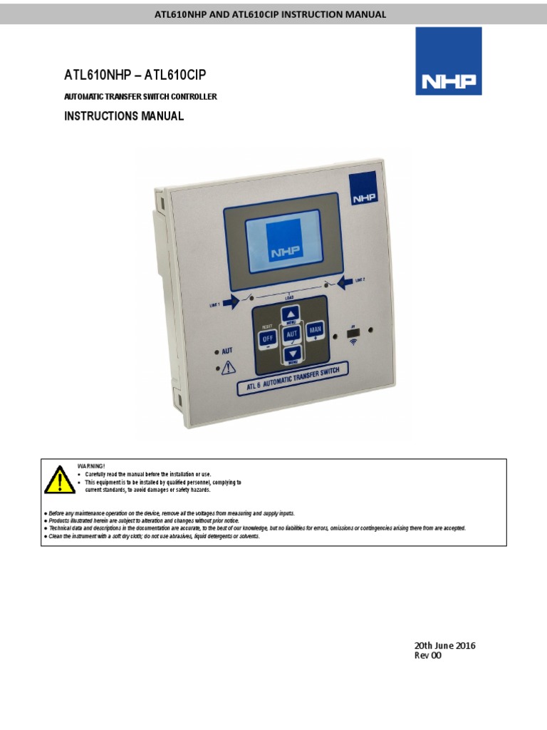Atl610nhp Um 001 en | PDF | Menu (Computing) | Parameter (Computer Programming)