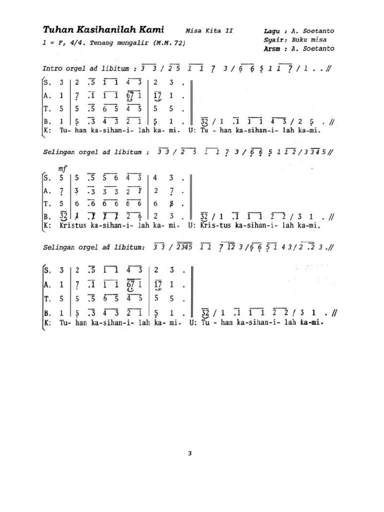 Tuhan Kasihanilah Misa Kita II | PDF